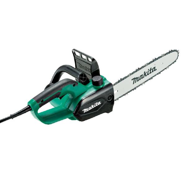 電動式ならではの手軽さと低騒音　薪切り、枝払い等に