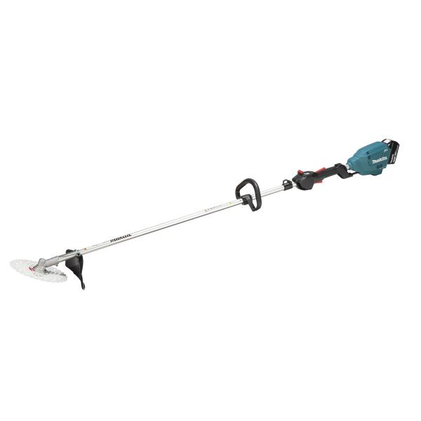 １８Ｖ後端モータ仕様。先端を軽量化しエンジン刈払機同様のバランス。自動変速機能搭載。