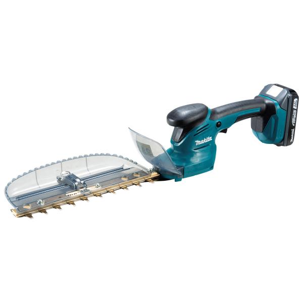 最適な重心設計により作業時の手首負担を軽減。使用場所を選ばない充電式。１８Ｖ２．０Ａｈリチウムイオンバッテリ１個付。鋭い切れ味の高級刃仕様。ヤニ・サビが付きにくい特殊コーティング。刈り取った枝葉をキャッチするチップレシーバ付。