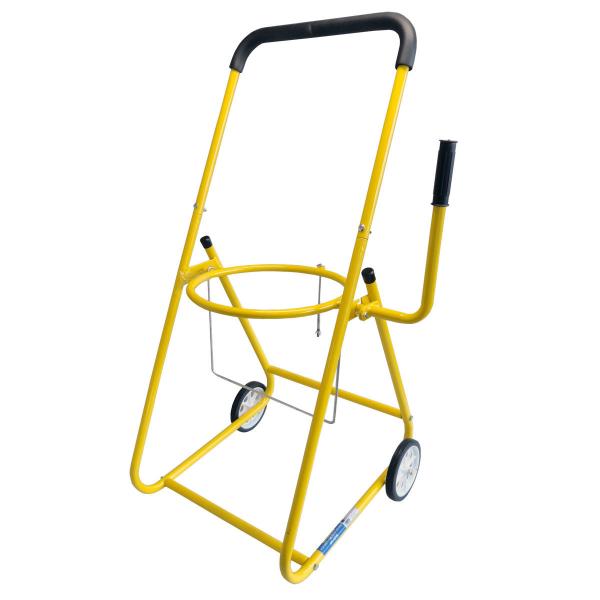 重たいペール缶の持ち上げから開放！！移動が楽なタイヤ付き。