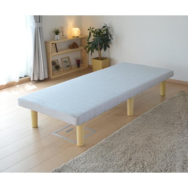 ベッド下の収納スペースも便利な脚付きマットレス