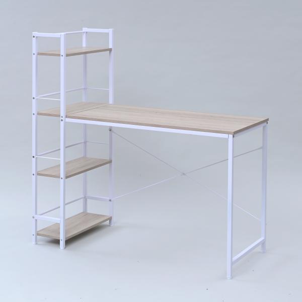 ラックと机が合体した一体型デスク