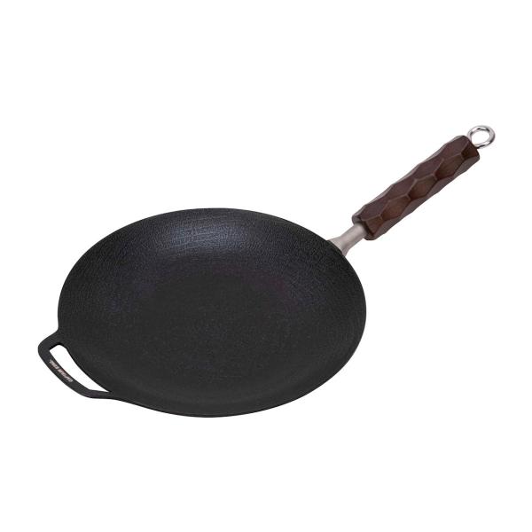 ガスカセットコンロ・焚き火台で使えるグリルパン。炒め・焼きのフライパン使いはもちろん、ハンドルを外してグリルプレートとしてもお使いいただけます。