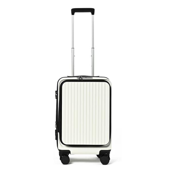 話題のフロントオープンタイプ　場所を取らずに開けられる未来のスーツケース