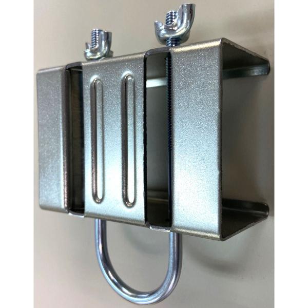 Ｃ鋼レール取付用金具、パイプ径１９〜３２ｍｍ対応