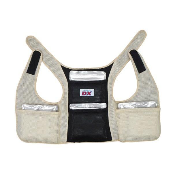 大型保冷材4個で背中と両脇を冷却！