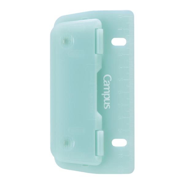 キャンパス2穴バインダーと一緒に持ち運べるパンチ