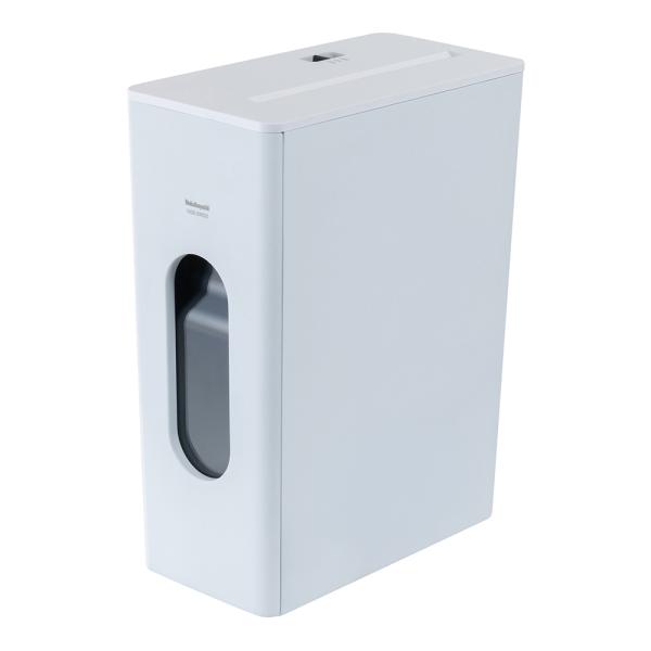 マイクロカットでハイセキュリティのスリムデザイン静音シュレッダー　裁断くずを捨てやすい引き出し式ダストボックス