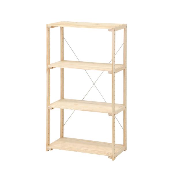 木目のやわらかな風合いでナチュラルなお部屋に。　 ※お客様組み立て商品です。