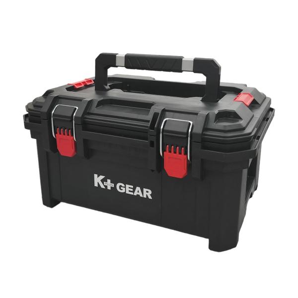 頑丈性と防水性の高い性能で、大切な工具を徹底的に守ります。トレー付きで、上下の収納も可能。シリコーンパッキンで防塵・防水（ＩＰ６５）