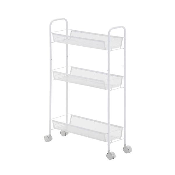 キッチンや書斎、リビングでちょっとした隙間に収納できる便利なワゴン