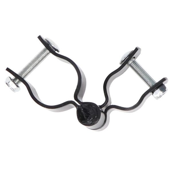 アメリカンフェンスと単管を組み合わせて、開閉できるようにする丁番部材です。