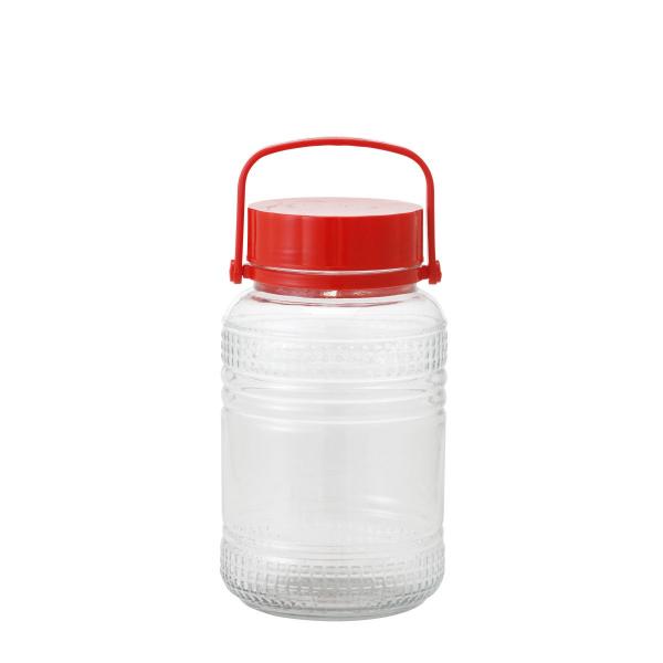 臭いのつきにくいガラス製貯蔵瓶。梅酒なら　梅を約１ｋｇ使用　ホワイトリカー約１．８Ｌ　氷砂糖約５００ｇ