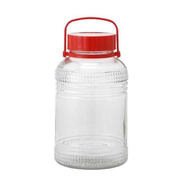 臭いのつきにくいガラス製貯蔵瓶。梅酒なら　梅を約２ｋｇ使用　ホワイトリカー約３．６Ｌ　氷砂糖約１０００ｇ