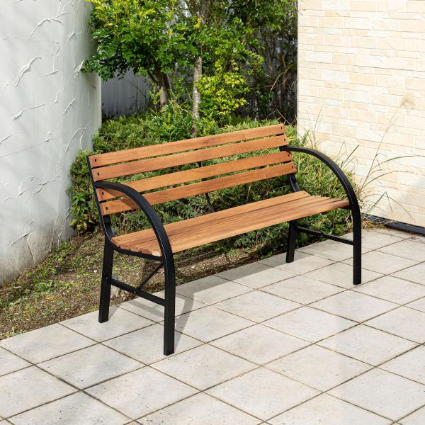 組み立て式のウッドガーデンベンチ 休憩スペースや庭にオススメ