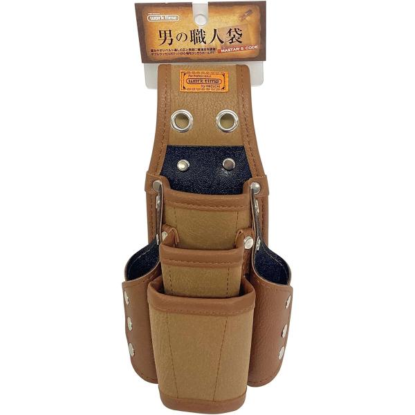 傷みやすいベルト通しの芯と表面に補強材を使用！１段目以外の４丁差しは貫通タイプ！