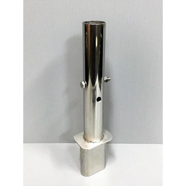 物干し台を利用してミラー・駐車ポールを施工無しで使用できます。