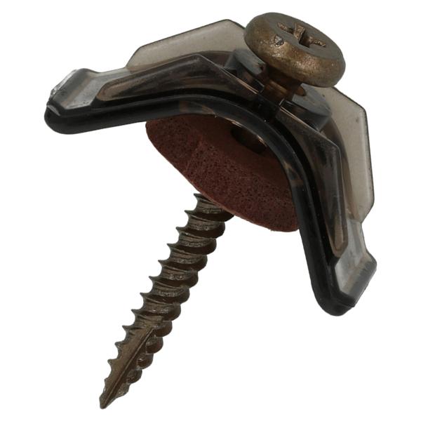 傘部は強度・耐候性に優れているポリカーべネート製。先端カットで打ち込みスピードがアップ。