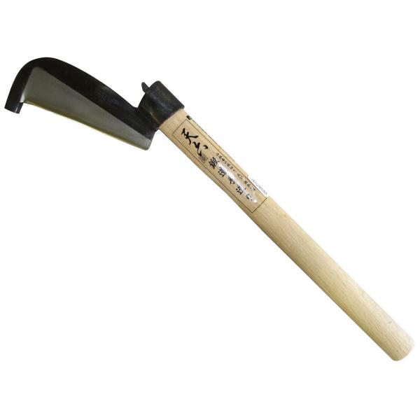 つる打ち、小枝打ち、枝払い、薪割りなど幅広い用途に便利な万能鉈。刃が欠けにくい石付