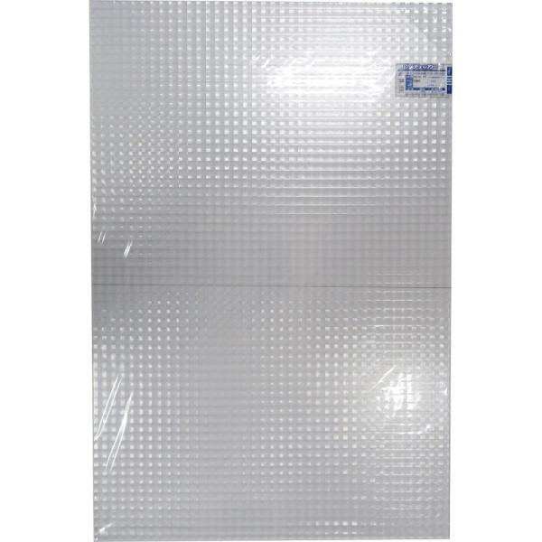 アクリル板のチェッカー柄タイプ。ガラスの約５倍の強度・約２分の１の重量で割れても破片が飛散しないので安全に使用出来ます。デザイン性に優れパーテーションや窓面でガラスの代替えとして適しています。また飛沫防止板としても使用できます。