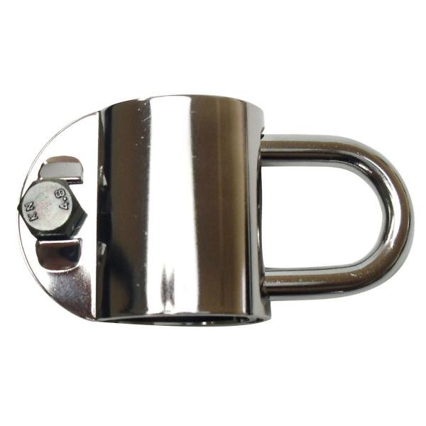 バールを腰ベルトのカラビナフックに引っ掛ける事ができます。