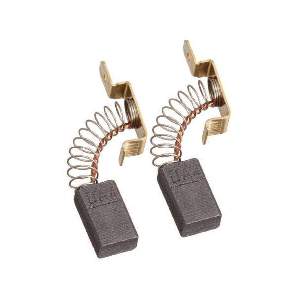 フィールドコイルとアーマチュアコイルとの間の電気の流れの橋渡しを行う重要な部品です。カーボンブラシは消耗品です。限界摩耗線まで摩耗したら新品と交換してください。