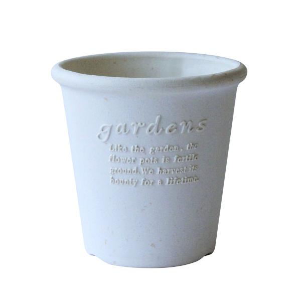 紙の端材を有効利用し、紙の優しい質感を再現したポットです。