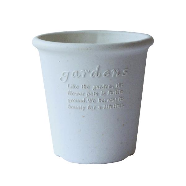 天然素材(木粉)を融合した原料を用いることでより自然に近い風合いで表現したポットです。