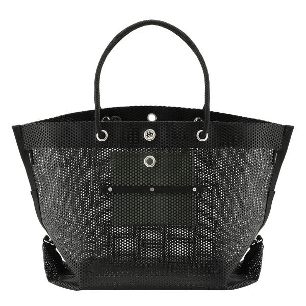 中身が見えて便利な可変型メッシュバッグです。作業現場などへ工具等を持ち込む際やレジャー・アウトドアに便利です。