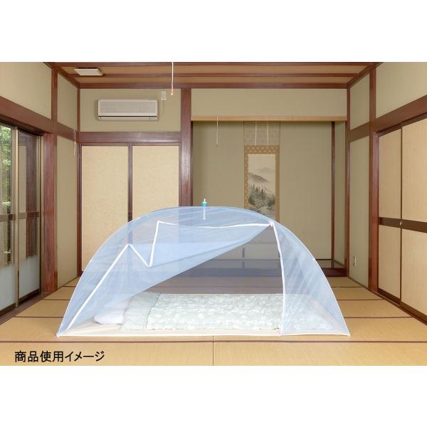 安心の日本製蚊帳。蚊やエアコンの冷風から体を守り、自然の風で健康に安眠できる通常のワンタッチ蚊帳に、ムカデが侵入しないように蚊帳に底をつけました。シングルサイズの敷布団が楽々スッポリ入ります。高さは大人が座っていても余裕な高さがあり、出入り...