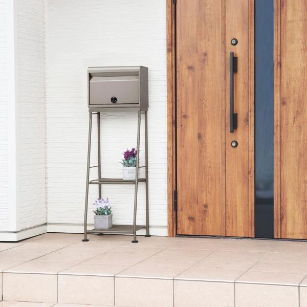 施工不要の置くだけ簡単設置のポストスタンドセット