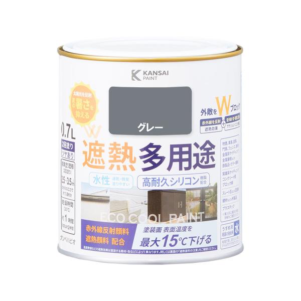 夏の暑さ対策に!塗装面の温度上昇を抑える。　 屋根以外にも遮熱効果を。