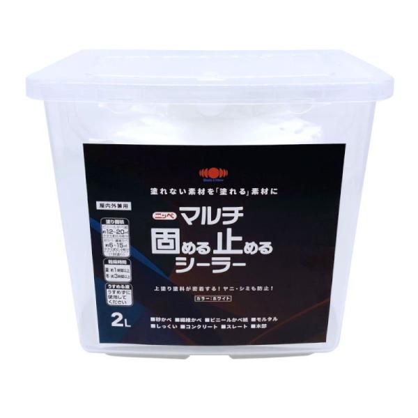 ●優れた浸透性により砂かべや繊維かべの素地面を強固にし、上塗り塗料の耐久性をアップします。●たばこのヤニ・雨じみ・木のアクなどが、かべや天井からしみ出すのを強力に防ぎます。●カチオン効果で、旧塗膜や素地面と上塗り塗料との密着性をアップ。屋内...