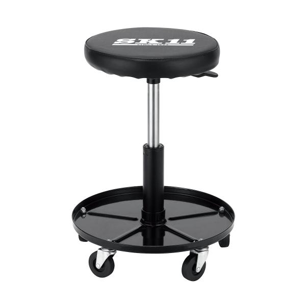 楽な姿勢で作業でき、自由に移動もできる便利な作業イスです。