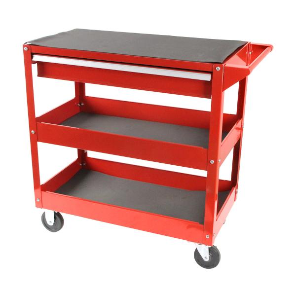 スムーズな引出しの開閉が可能なボールベアリング式スライドレールを採用したツールワゴンです。