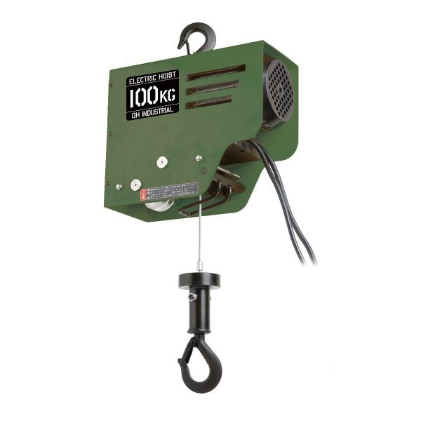 軽量、コンパクトで操作性に優れた電動型ワイヤーホイスト！限定アーミーカラー