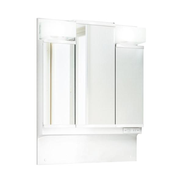 鏡裏にスッキリ、たっぷり収納。収納棚は取り外してまる洗いができていつも清潔。収納物に合わせて高さも変えられます。ミラーのみのとなります。