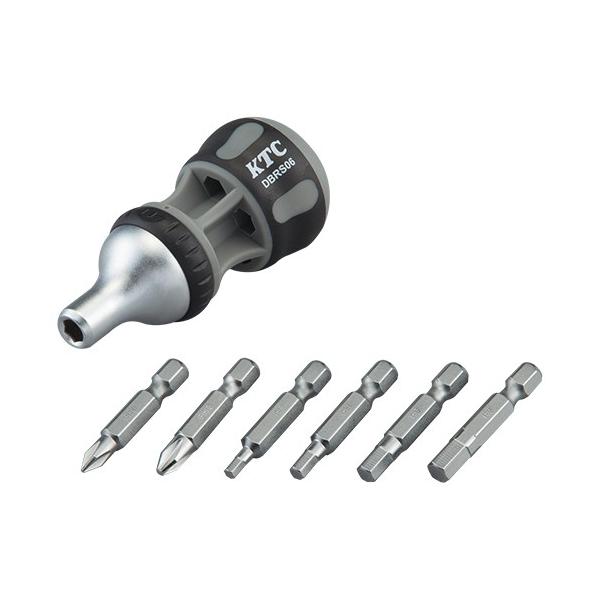 先端ビット交換式のラチェットドライバです。ネジ等の締付け、緩め作業。