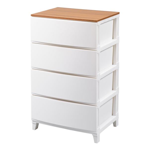 木目調天板が様々なインテリアに馴染むチェスト