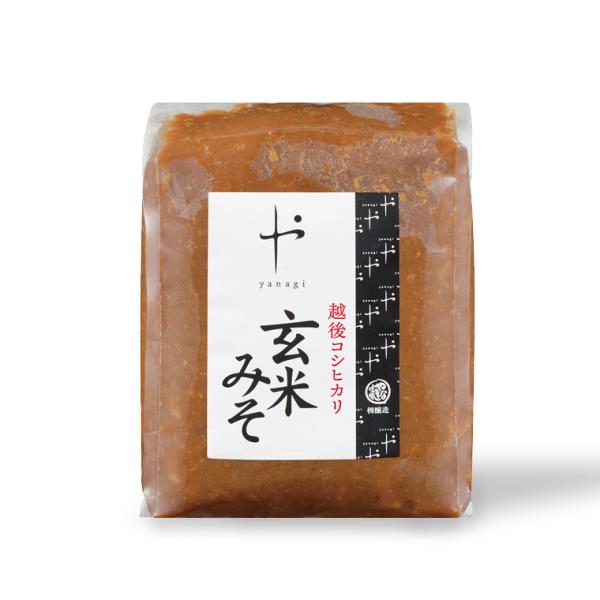 玄米のうまみと風味が毎日食べたくなる味です！素材にもこだわり国産大豆、新潟産コシヒカリ、赤穂の天塩使用自慢の味です。 ■名称：米みそ■原材料名：大豆（遺伝子組み換えでない）・米・塩・酒精■内容量：500g■賞味期限：製造日より180日■製造...