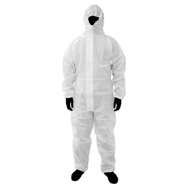 不織布ツナギ　COVER WORK　FT-950　LLサイズ　　●主な用途：・汚れ防止用の作業服として、ご使用いただけます。・ガーデニング作業・塗装・お掃除などの軽作業に。　●特徴：・フラップ付、着脱チャック式。　・動きやすい袖口・ウエスト...