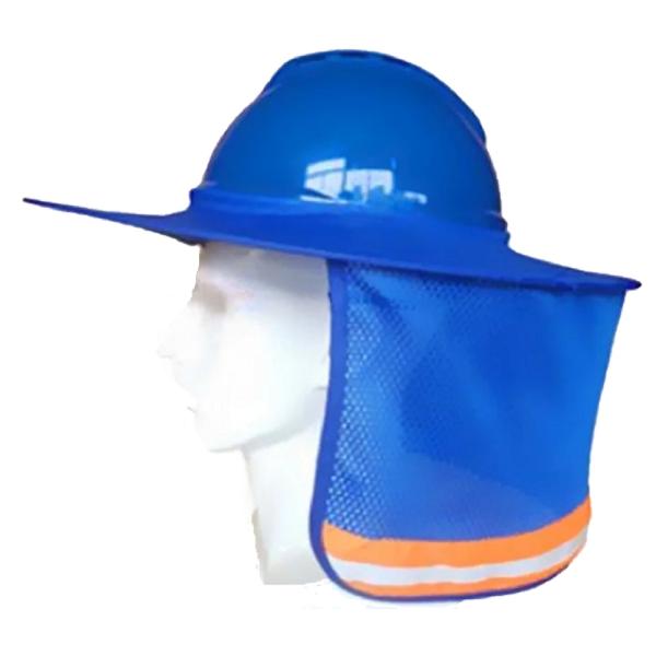 ヘルメットに取付簡単　日よけメッシュたれ付き　反射付き　　・首まわりの日焼け防止に　・くるっとたたんで収納簡単　・持ち運び便利　・メッシュなので風が通り涼しい　・熱中症予防に　・防暑対策に