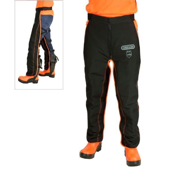 軽量1kg　6層構造のエコノミーモデル　　【保護性能】欧州規格EN381-5  Class1(20m/s)　　●一般的なチャップスと比べて突っ張らない。ストレッチの効く生地を表面に使用　●洗濯可能なので、お手入れも簡単。　　【メーカー】OR...