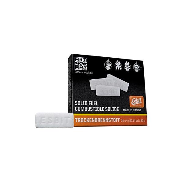 固形燃料スタンダードマッチ1本で手軽に着火できます。４ｇの小さなタブレットなので飲み物を少し温めるとき、ガソリンストーブ等のジェネレーターのプレヒートなど必要に応じて一度に燃やす火力を調節できます。1タブレットで燃焼時間が約5分ですが、スト...