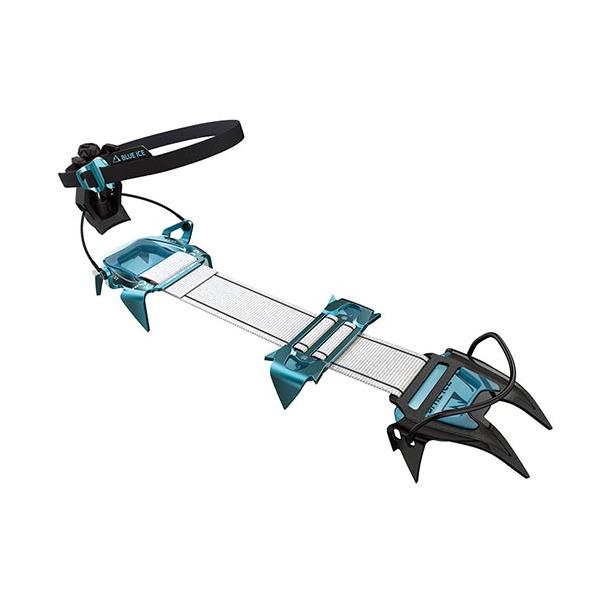 クロモリとアルミのハイブリッド重量わずか、419gハーファングクランポンはクロモリ製のフロントとアルミ製のリア＆補助レール（爪）を、しなやかで耐摩耗性に優れた超高分子ポリエチレン製のテープでつないだ革新的なクランポンです。アイテム詳細カラー...