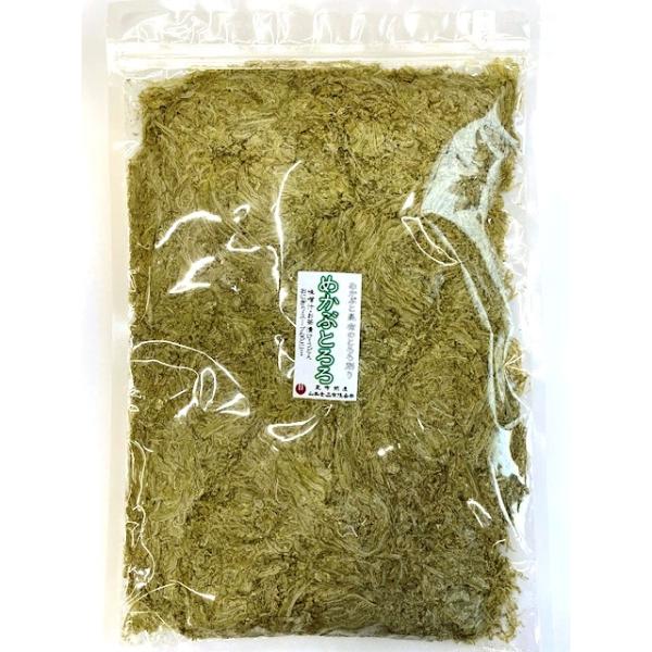 原材料：めかぶ（韓国産）、昆布（国産）、醸造酢、還元水飴／調味料（アミノ酸）、甘味料（ステビア）増粘剤（プルラン)内容量：300ｇ賞味期限：１０ヵ月製造者：山本食品有限会社　広島県尾道市新浜2-8-36めかぶを薄く削ったとろろです。うどんや...