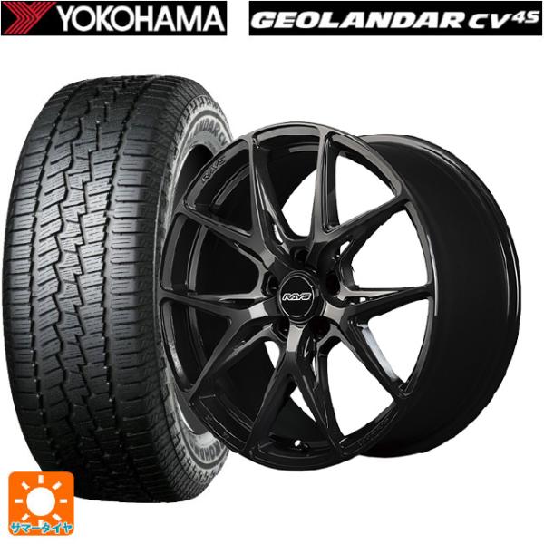 【新品サマータイヤホイール 4本セット】■タイヤヨコハマ ジオランダー CV G058 正規品(YOKOHAMA GEOLANDAR CV G058)■タイヤサイズ235/60R18 107V XL ■ホイールet015253 RS VV2...