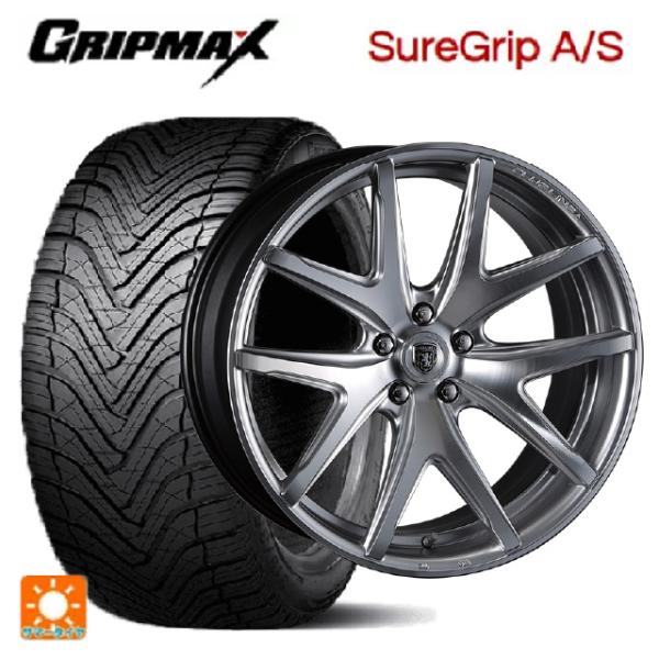 【新品オールシーズンタイヤホイール 4本セット】■タイヤグリップマックス シュアグリップ A/S ブラックレター(GRIPMAX Sure Grip A/S(BSW))■タイヤサイズ235/55R19 105W XL ■ホイールクリムソン ...