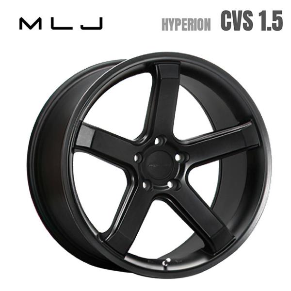 【新品ホイール1本】■ホイールMLJ HYPERION CVS1.5(エムエルジェイ ハイペリオン CVS1.5)■カラーHalf Gloss Blackハーフグロスブラック■サイズ{37}インチ {38}J 19×8.5 +35 5/11...