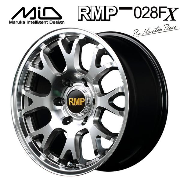 【新品ホイール1本】■ホイールMID MID EXCLUSIVE 028FX(エムアイディー MID エクスクルーシブ 028FX)■カラーハイパーメタルコートミラーカットHYPER METAL COAT/MIRROR CUT■サイズ{37...